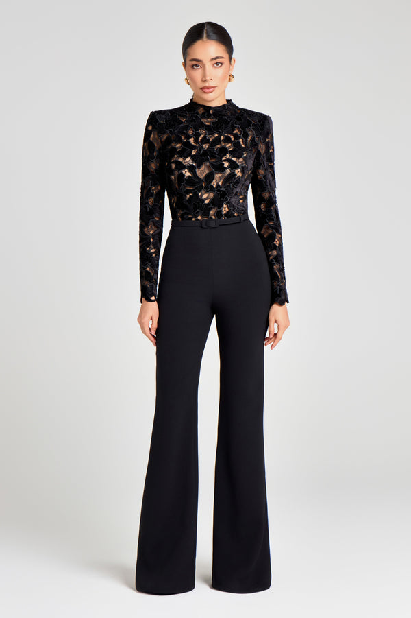 Eleanor Black Jumpsuit – Celestia Couture